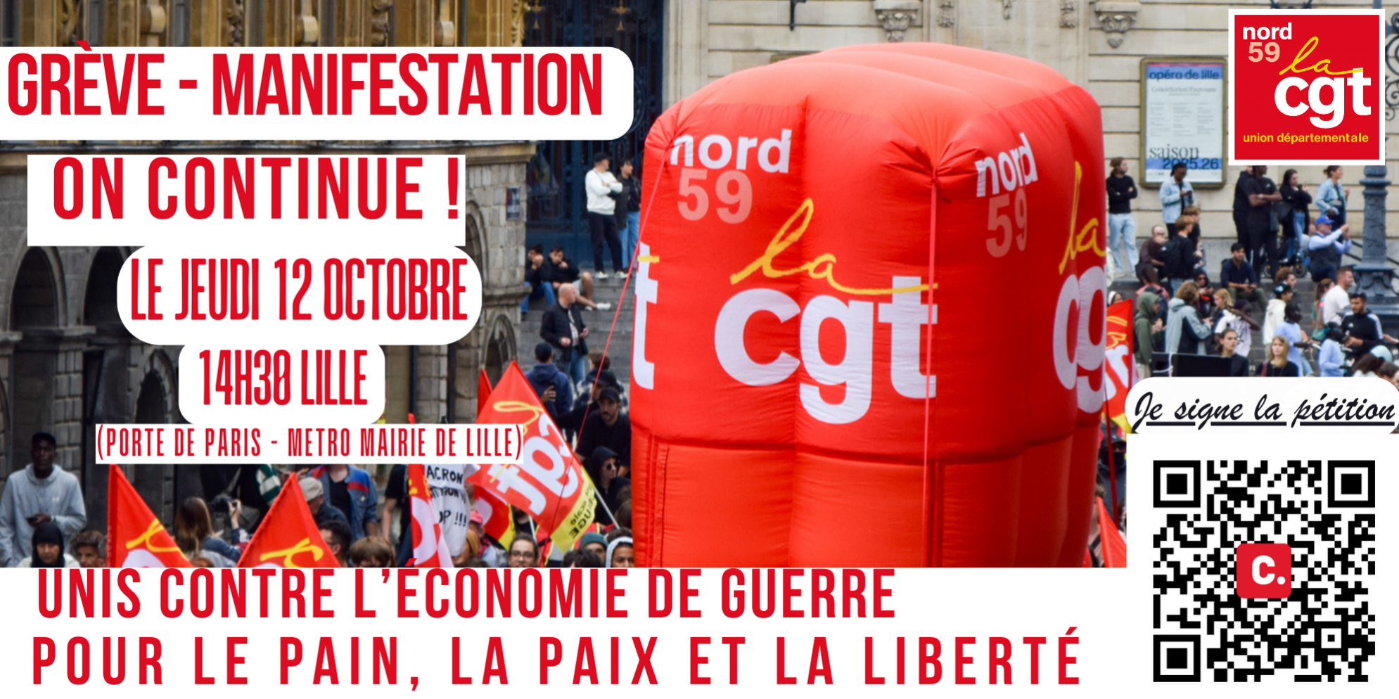 2 Octobre Journée de grève et Manifestations - Union Départementale CGT 59